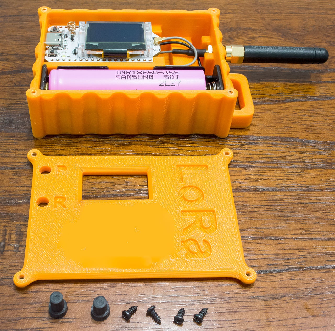 Complete Heltec V3 Device Running Meshtastic With 18650 Battery Etsy