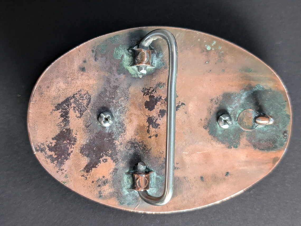 Vintage Copper Belt Buckle With Indian Head Penny Encased in Resin - Etsy