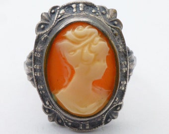 Carved Shell Ring - Etsy