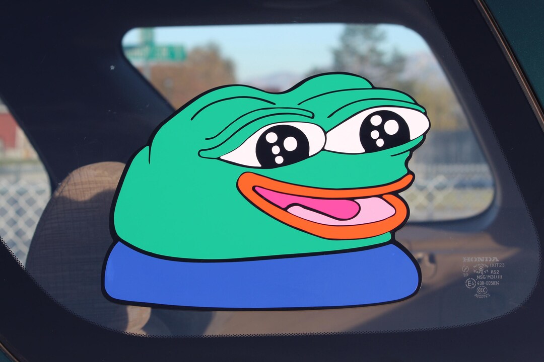 Pepe the Frog Vinyl Fun and Quirky Decal - Etsy