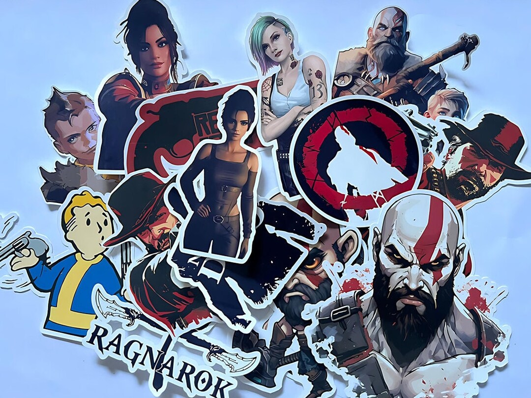 Videogames Stickers - Fallout, Red Dead Redemption, God of War ...