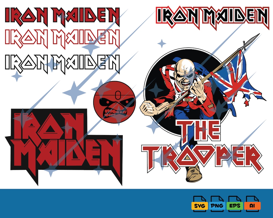 Iron Maiden SVG and PNG Files - Etsy