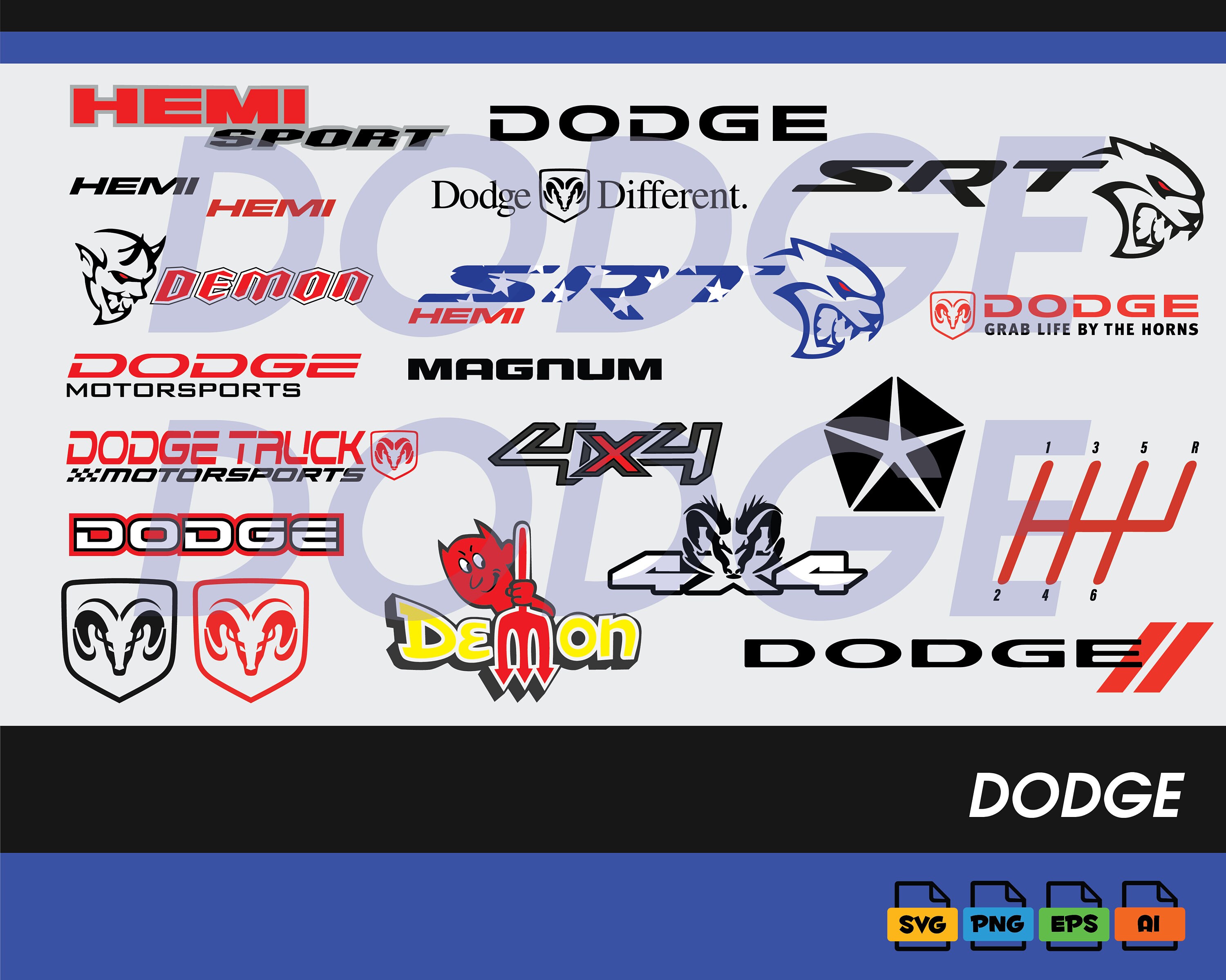 Dodge SVG and PNG Files - Etsy Canada