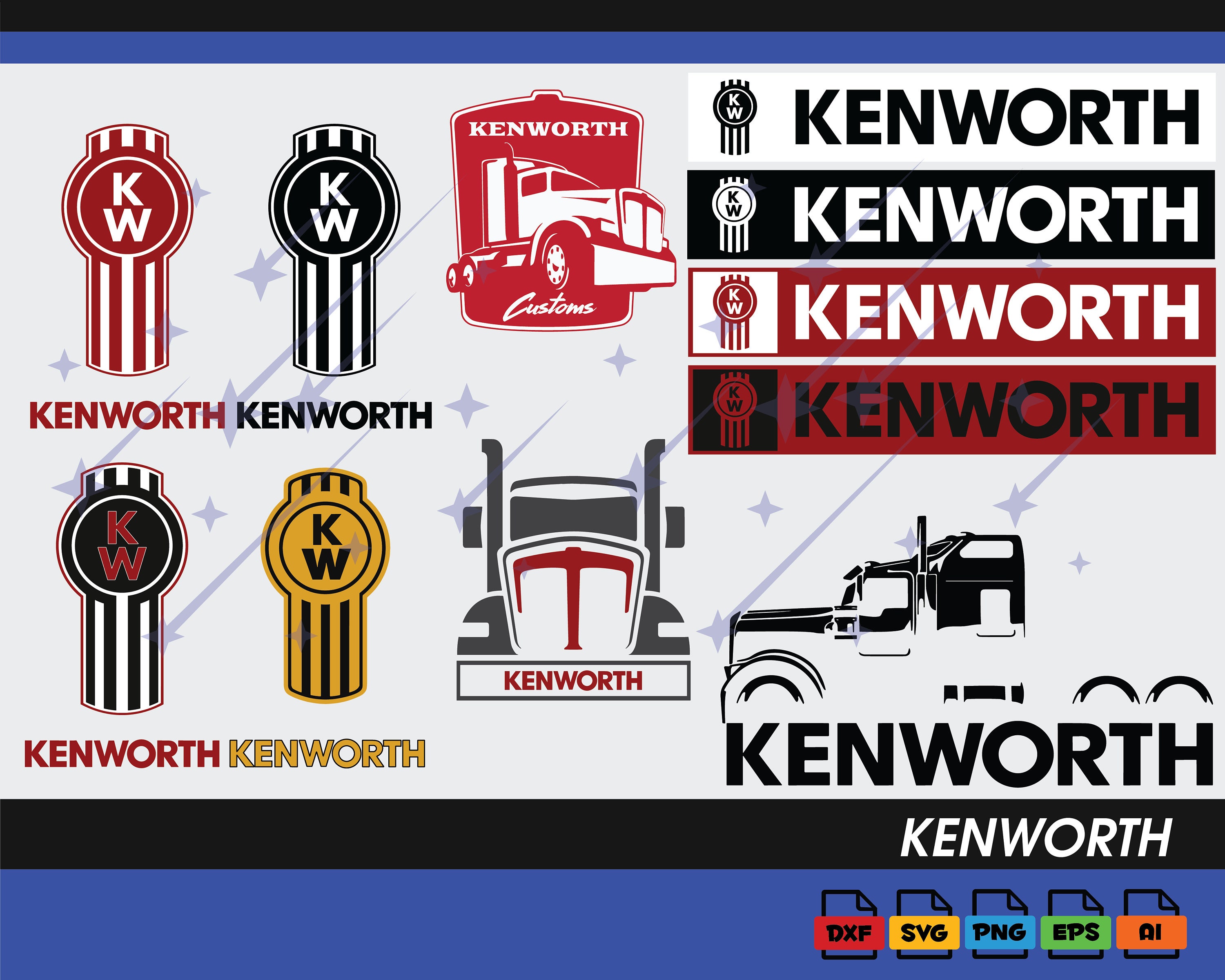 Kenworth SVG and PNG Files - Etsy