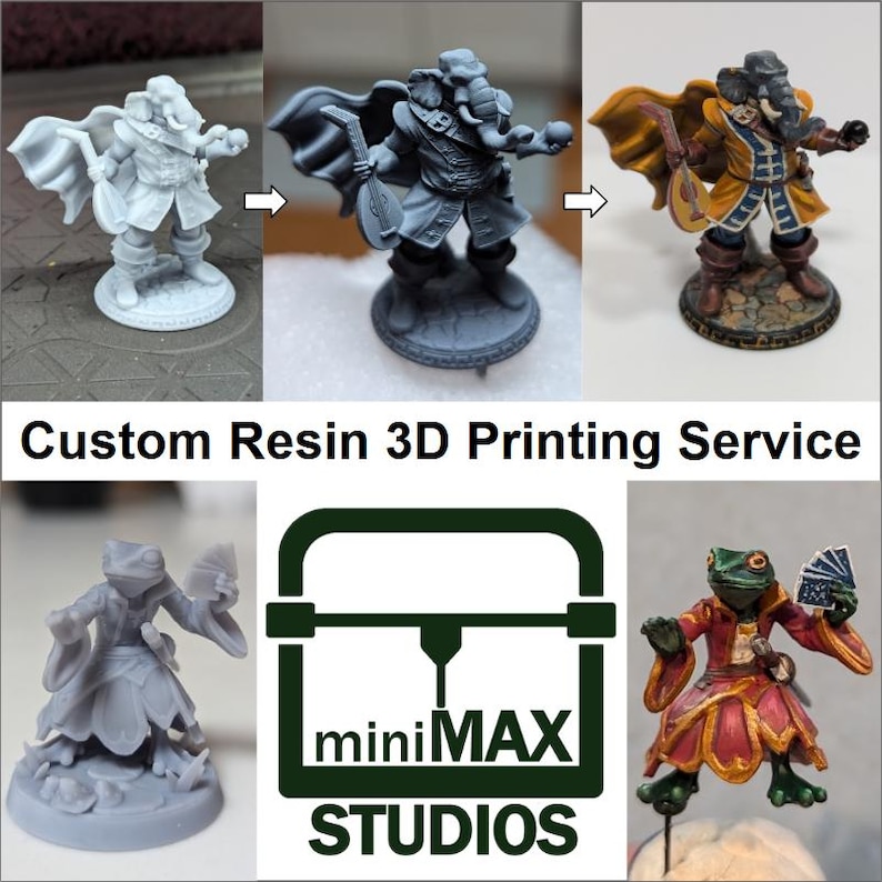 Custom Resin 3D Printing Service - Etsy