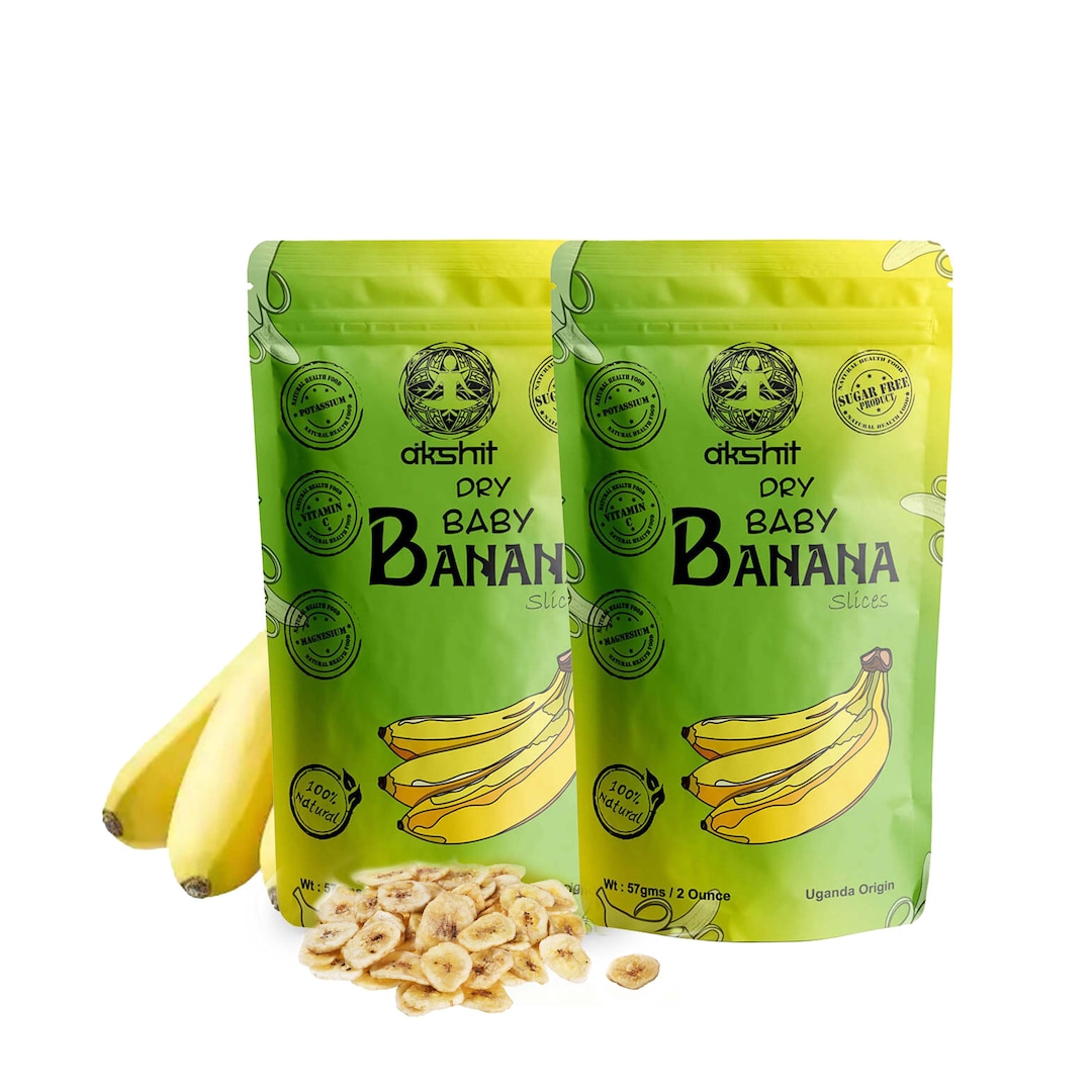 Dried Bananas Unsweetened Banana Chips Healthy Banana Snack for Kids ...