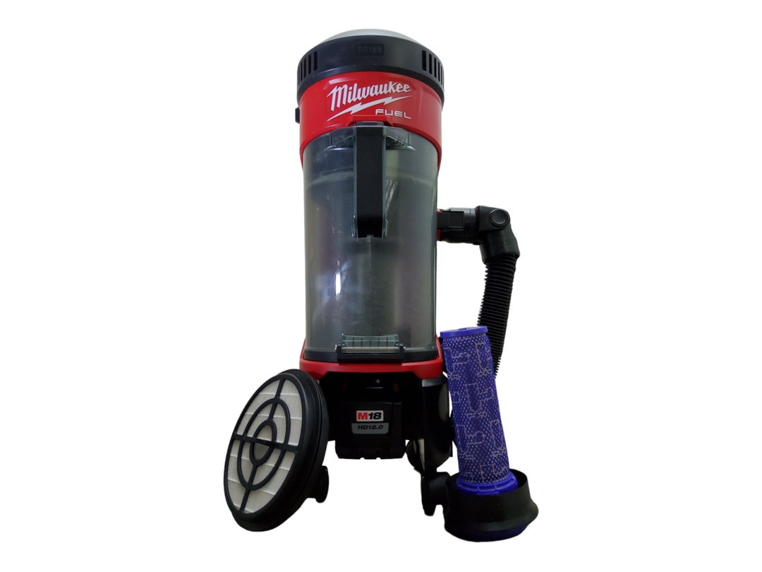 Milwaukee M18 Backpack Vacuum Pre-filter Adapter for Dyson DC37 Filter ...