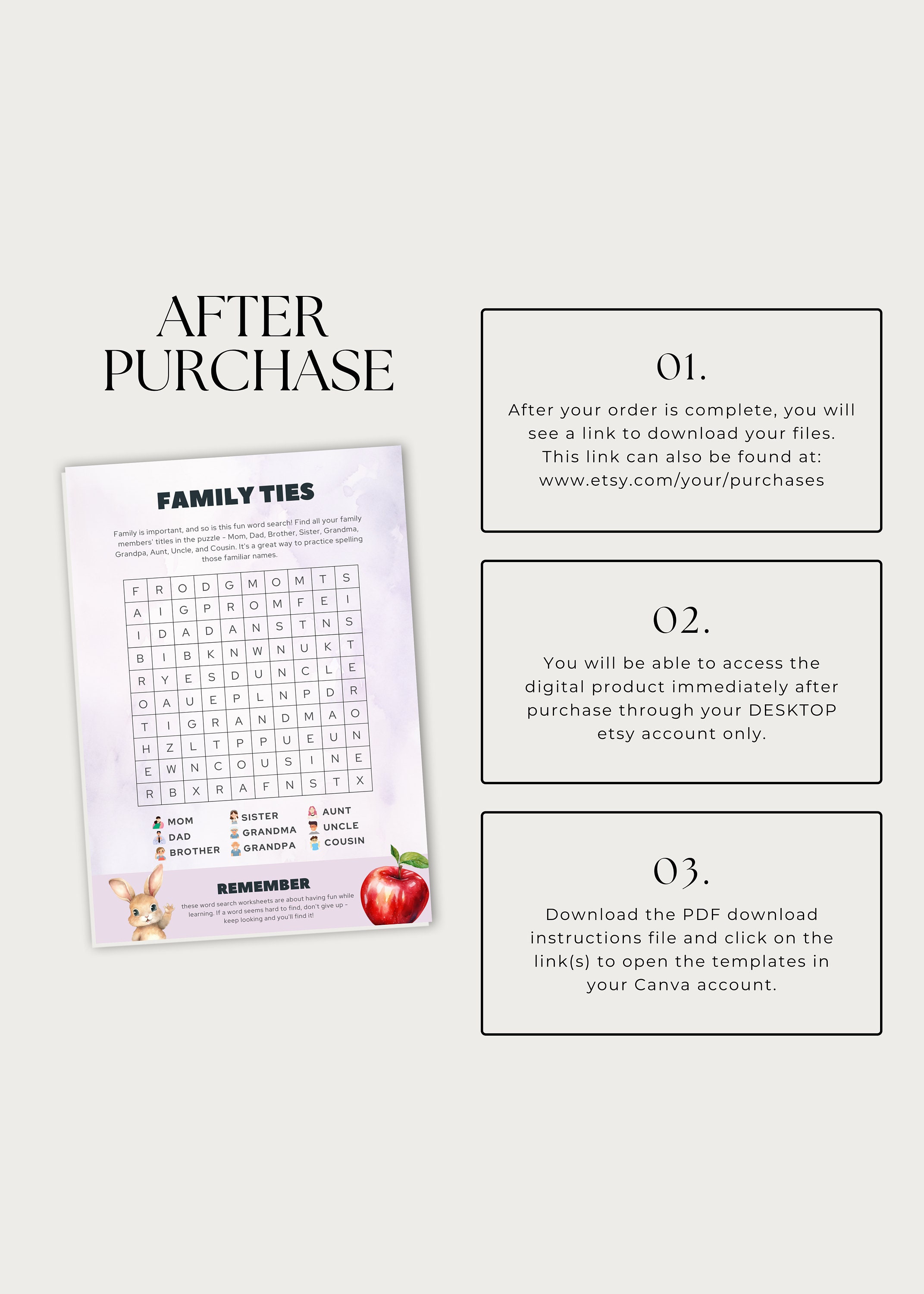 Simple Word Search Word Search Bundle Homeschool Learning Reading ...