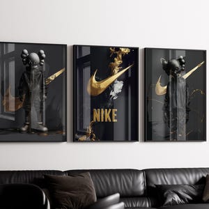 SIMPSONS X KAWS Poster Set of 3, Kaws Figure, Simpsons Toys Wall Art ...