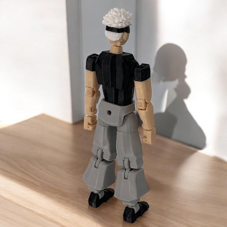 Gojo Satoru 3D Printed Action Figure, Multi-jointed Shapeshift Toys ...