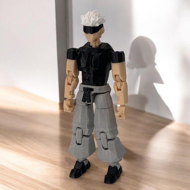 Gojo Satoru 3D Printed Action Figure, Multi-jointed Shapeshift Toys ...