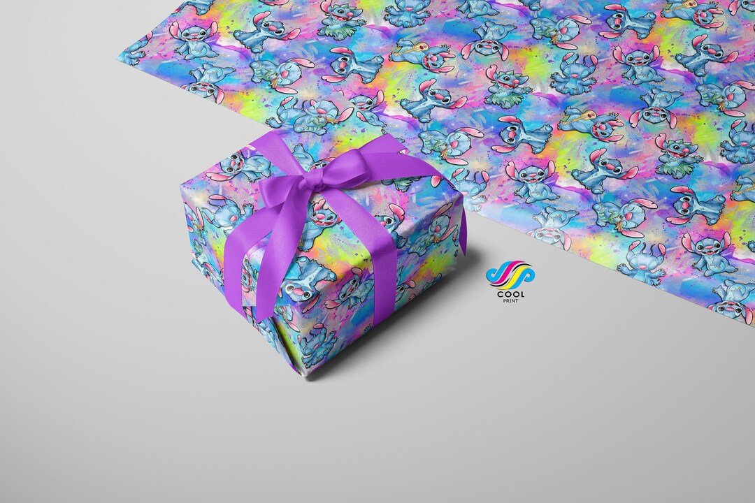 Gift Wrap Wrapping Paper Present Stitch Character Themed Party - Etsy