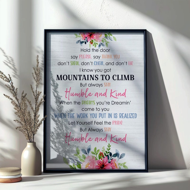 Be Kind Poster - Etsy