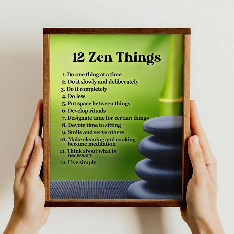Poster Zen - Etsy
