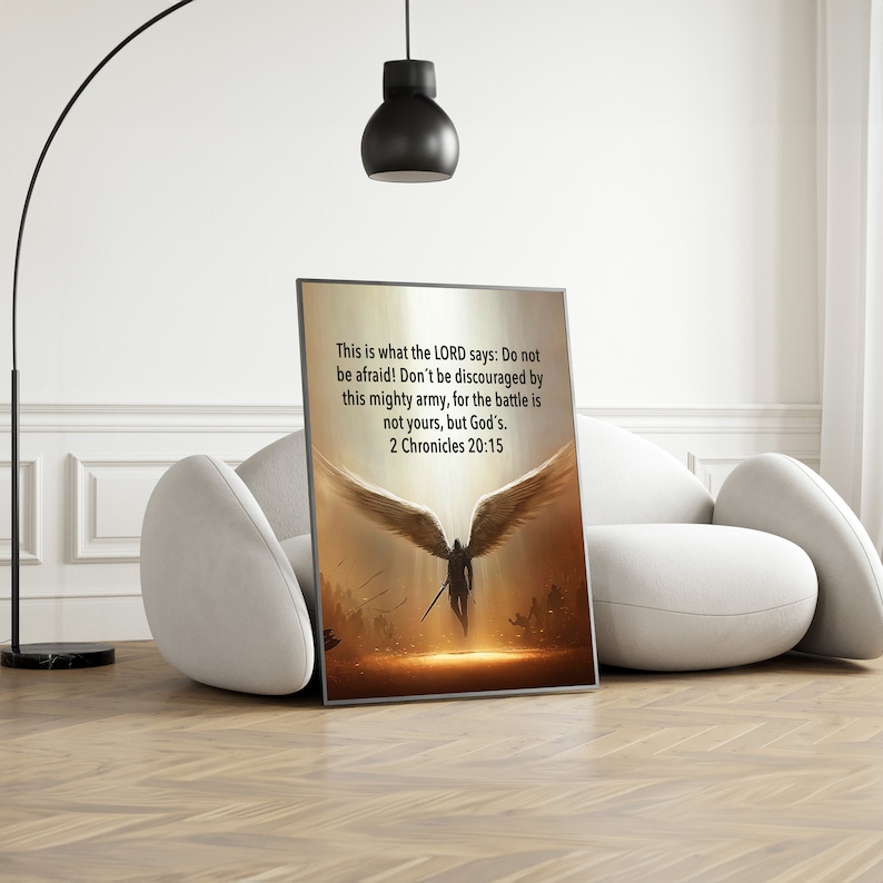 The Battle is Not Yours Print, Christian Wall Art, Inspirational Bible ...