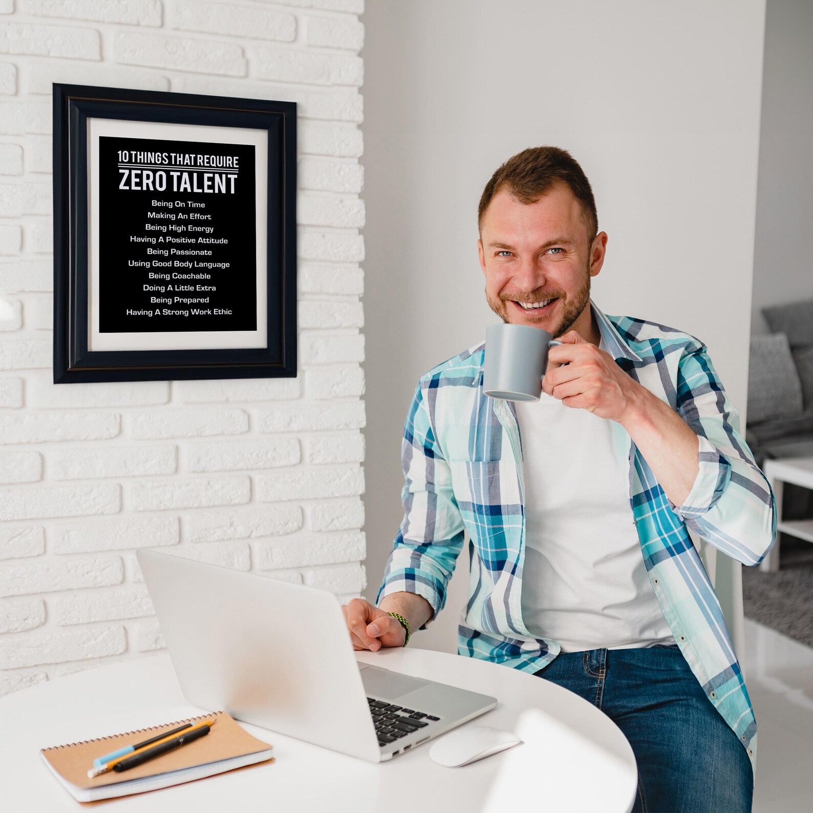 10 Things That Require Zero Talent Poster, Motivational Wall Art ...