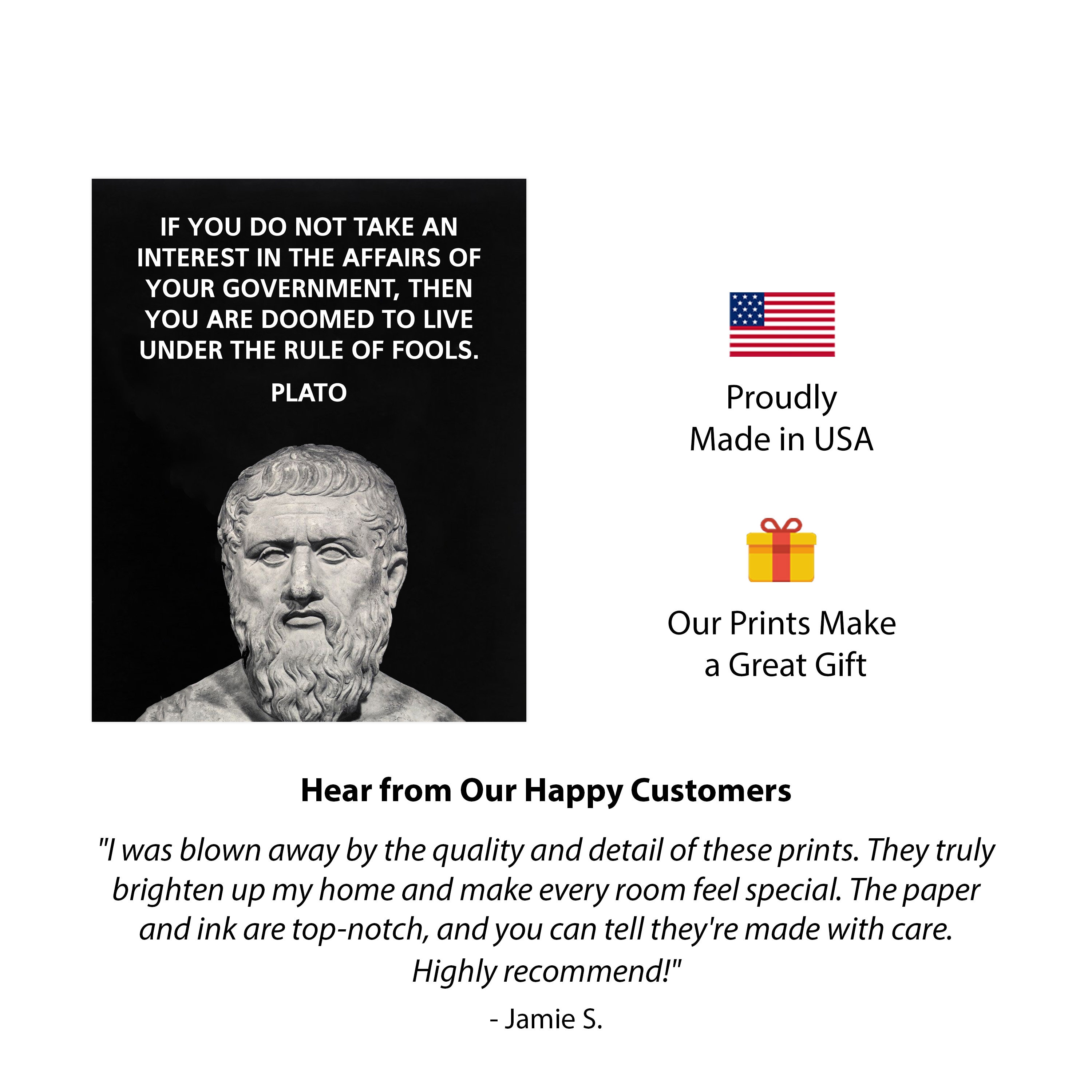 Plato Quote Print, Government Affairs Wall Art, Political Philosophy ...