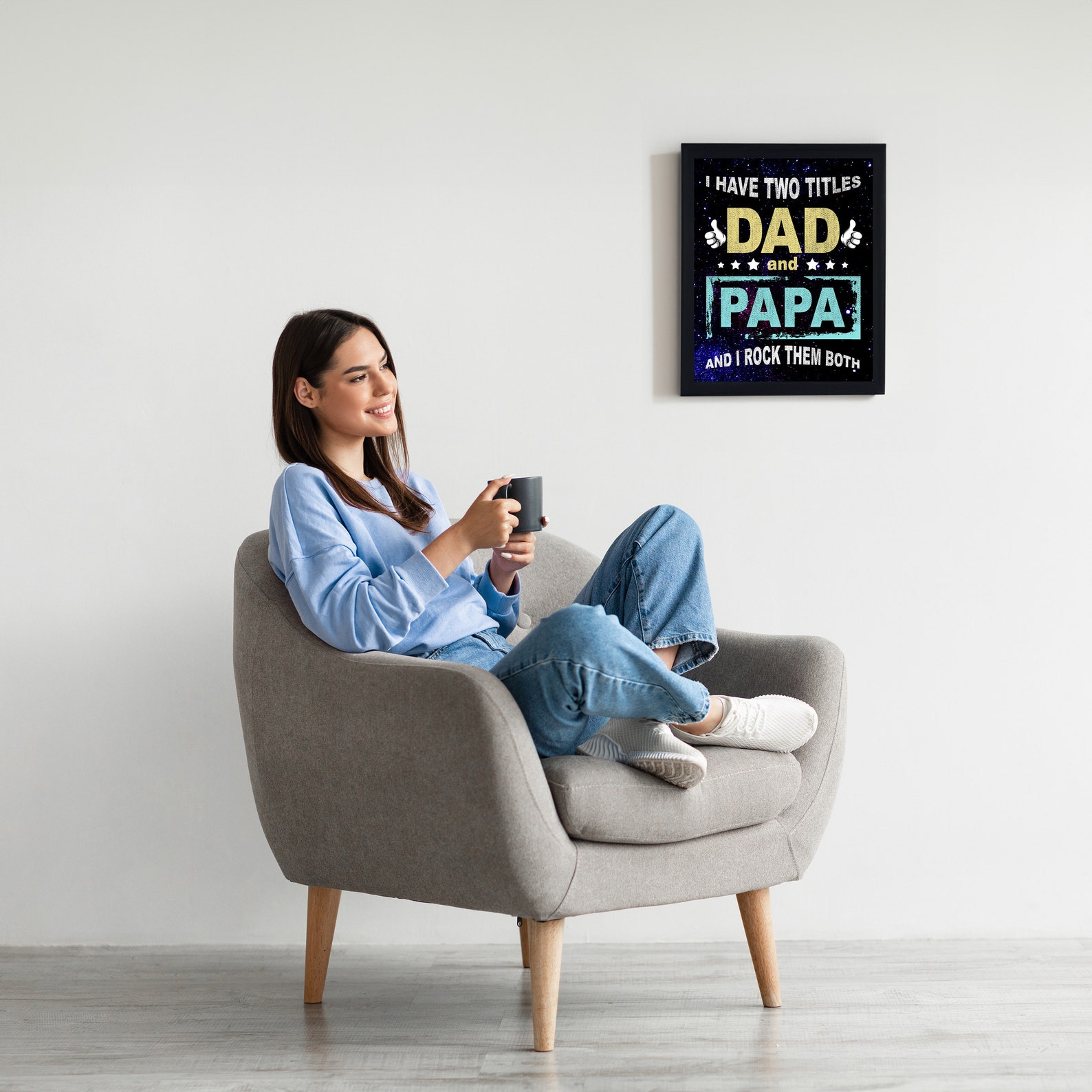 Dad and Papa Wall Art, Gift for Dad, Gift for Grandpa, Father's Day ...