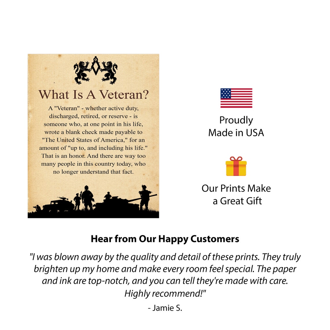 Veteran Definition Wall Art - "what is A Veteran?" - Military Service ...