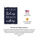 High Tides Beach Vibes Print, Coastal Wall Art, Beach Themed Decor ...