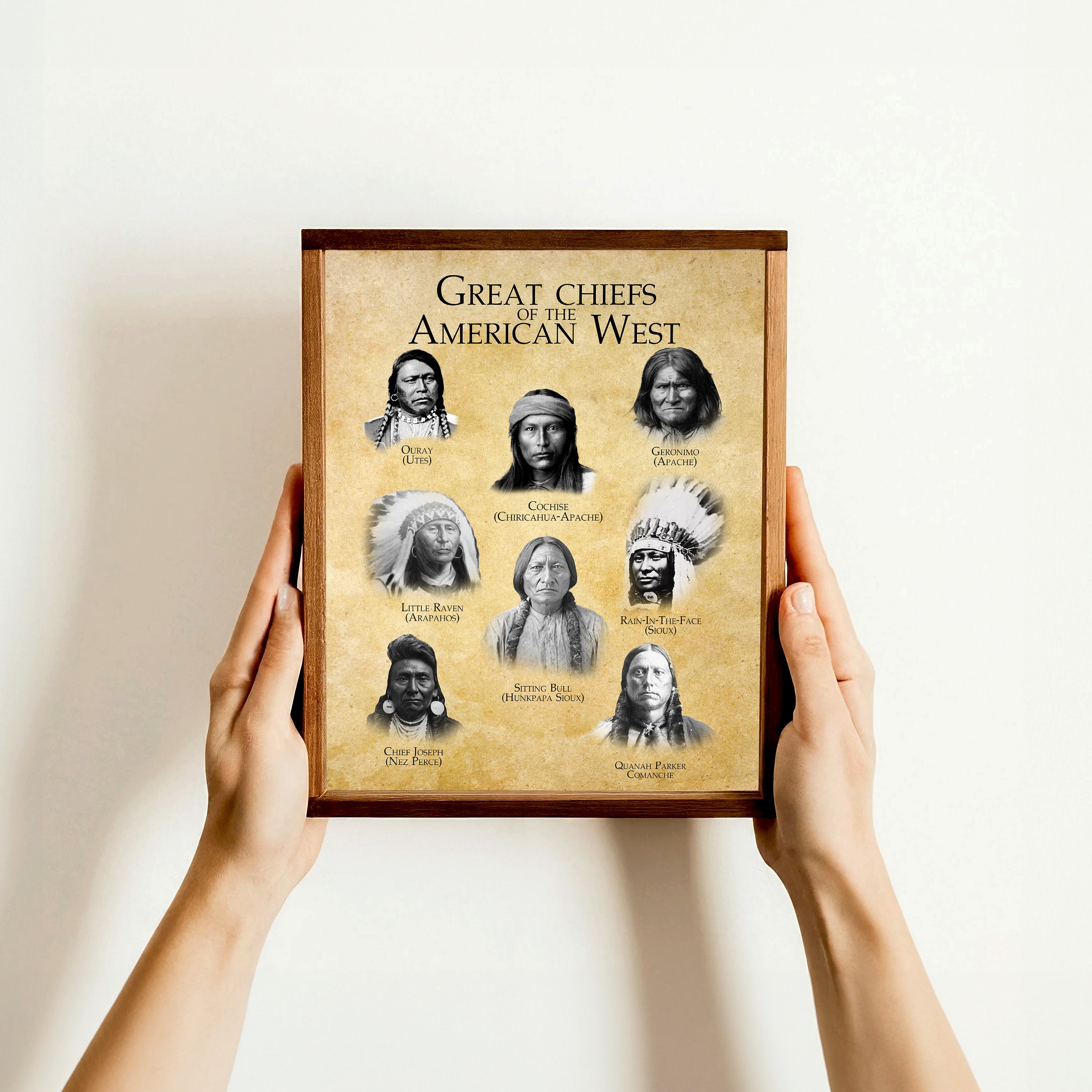 Great Chiefs of the American West Wall Art - Historical Native American ...