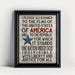 American Pledge Wall Art i Pledge Allegiance Patriotic Home Decor USA ...