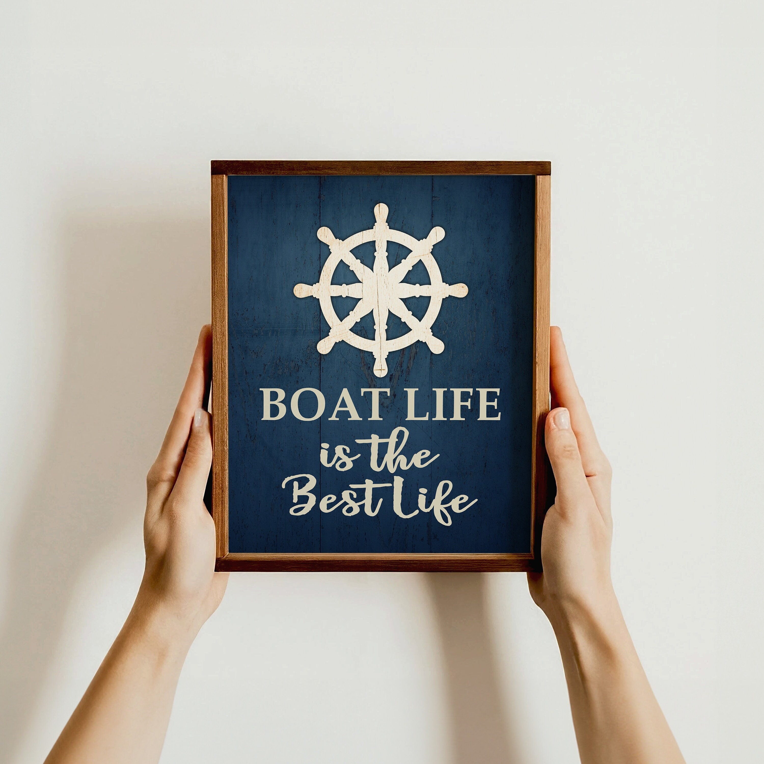 Boat Life is the Best Life Poster, Nautical Wall Art, Coastal Home ...