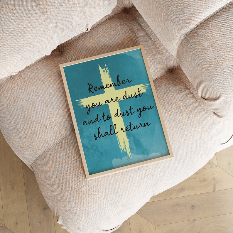 Remember You Are Dust Poster, Christian Wall Art, Inspirational Bible ...