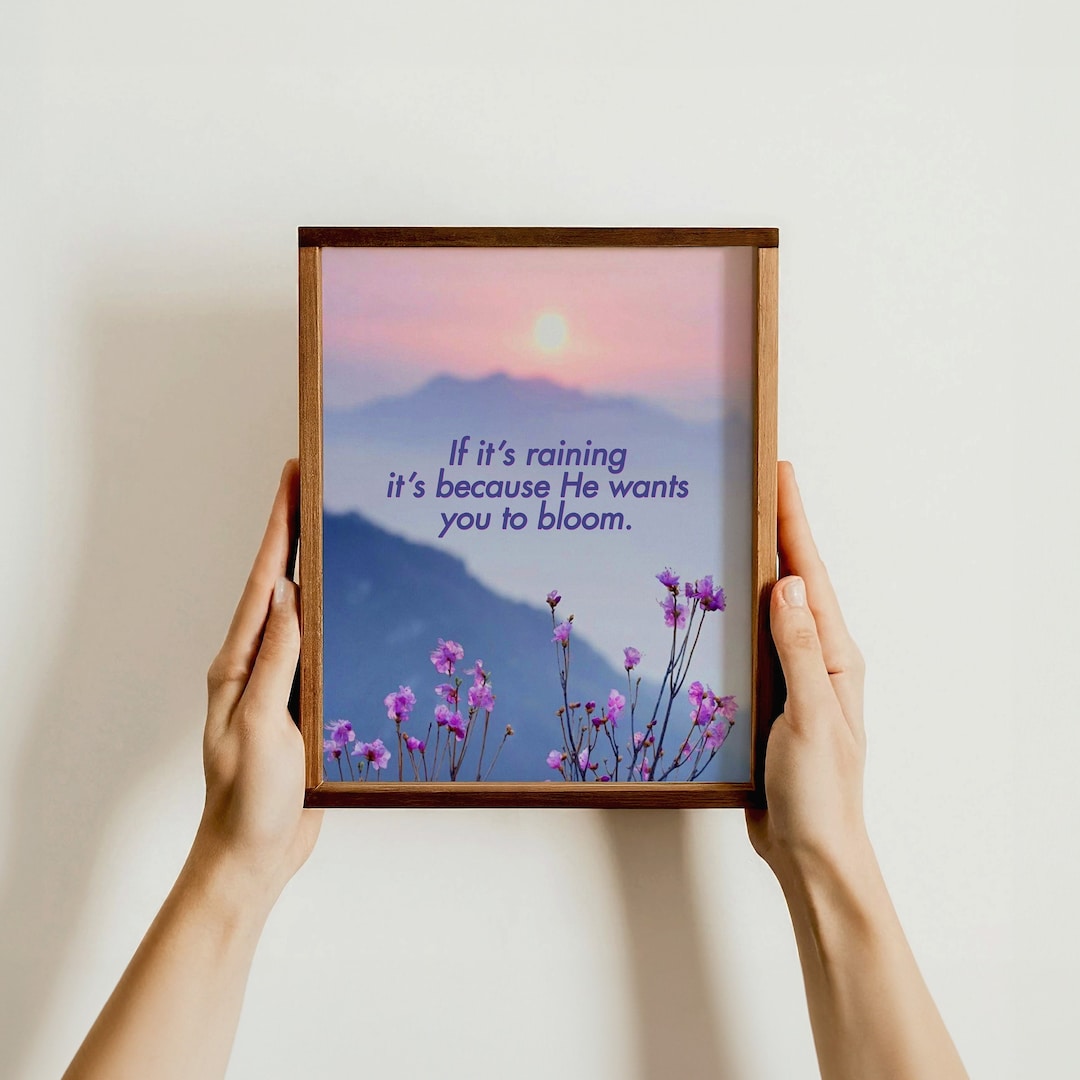 Inspirational Christian Wall Art, Gift for Believers, Faith Quote ...