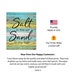 Salt in the Air Sand in My Hair Poster, Beach Quote Wall Art, Coastal ...