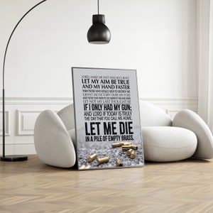 Lord Make Me Fast and Accurate Wall Art - Tactical Prayer Poster ...