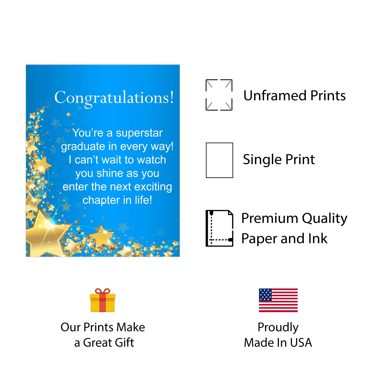Graduation Superstar Print, Congratulations Graduate Poster ...