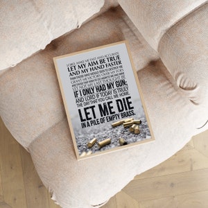 Lord Make Me Fast and Accurate Wall Art - Tactical Prayer Poster ...