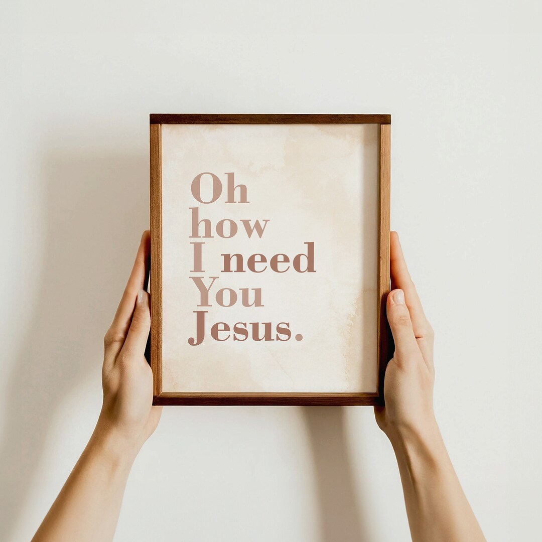 Inspirational Christian Wall Art, Gift for Believers, Faith Quote ...