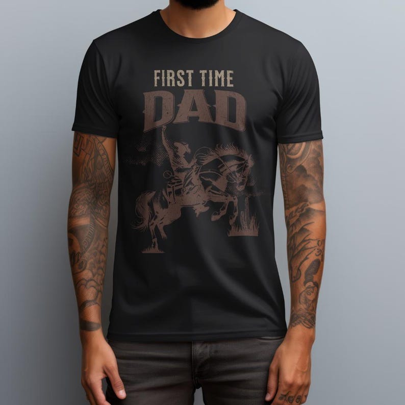 First Time Dad PNG, Cowboy Dad Png, Father's Day Digital Download ...