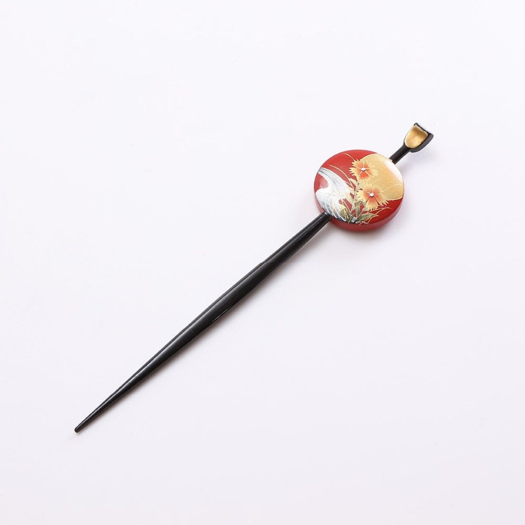 Japanese Vintage Geisha Hair Stick Kanzashi, Geisha Hairpin, Flat Knot ...