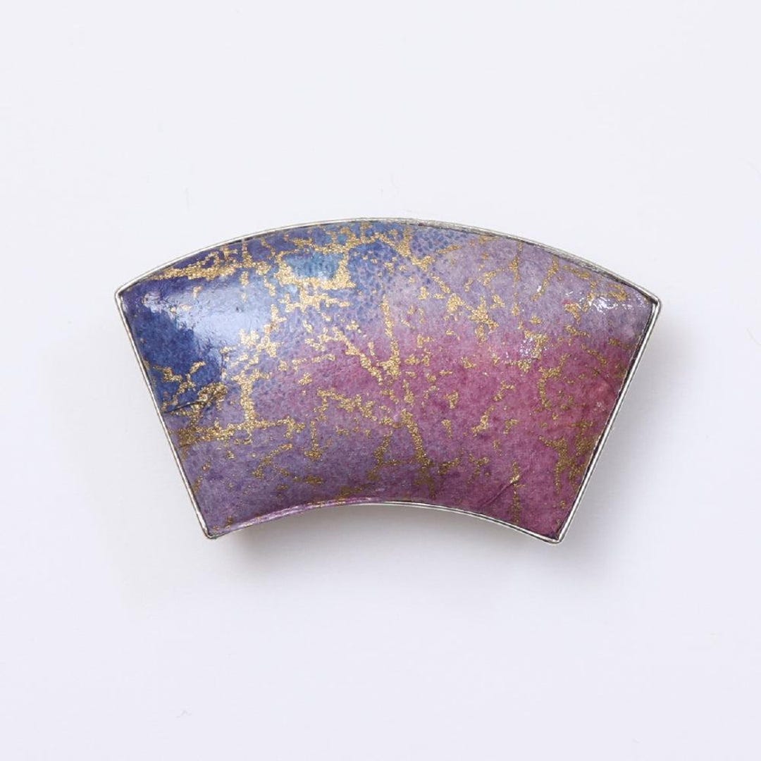 Cloisonne Porcelain (shippo-yaki) Obidome, Brooch Clasp for Obijime ...