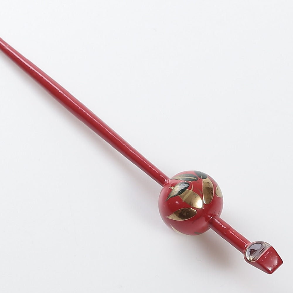 Vintage Geisha Hair Stick Kanzashi With Maki-e, Geisha Hairpin, Flat ...