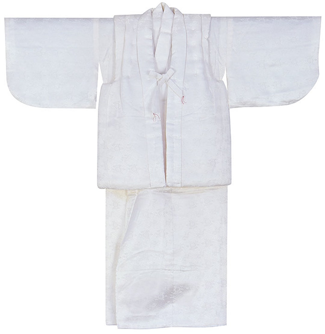 Vintage Pure Silk Japanese Baby Dress With Haori Jacket, Floral Pattern ...