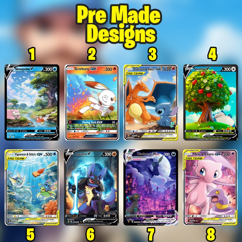 Custom Holographic Pokemon Card Turn Your Photos Into Personalised ...