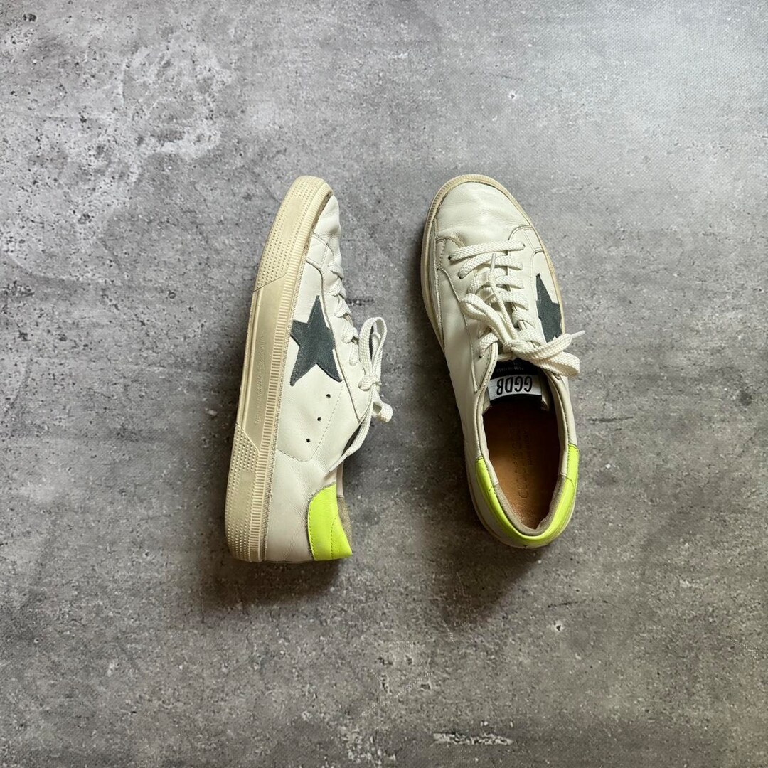 Golden Goose Skateboarding GGDB May Womens May Leather White Low Top ...