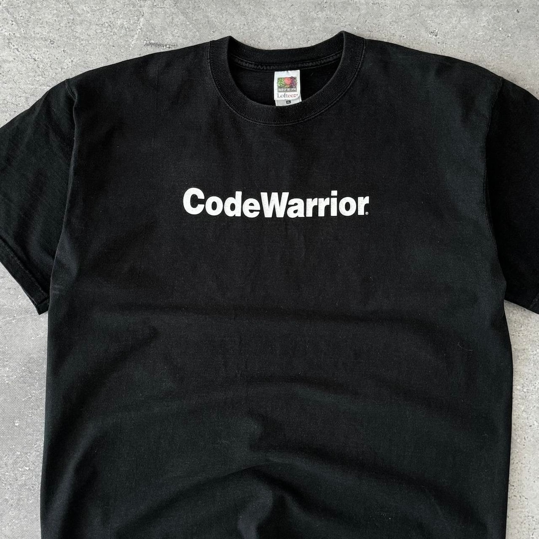 Vintage 1990s, 90s Codewarrior blood Sweat & Code Logo Science, Tech ...