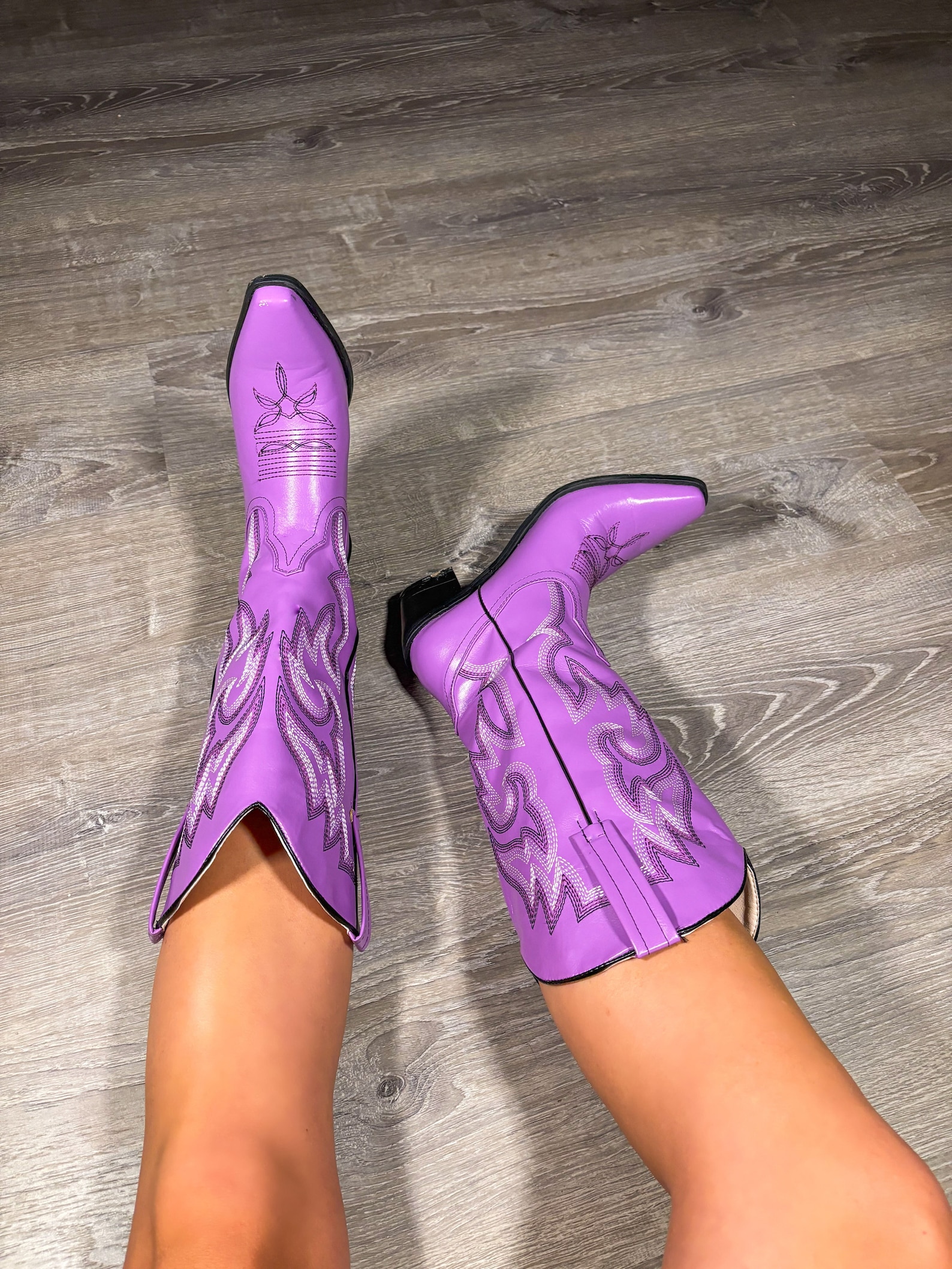 Purple Cowgirl Boots, Western Cowgirl Boots - Etsy