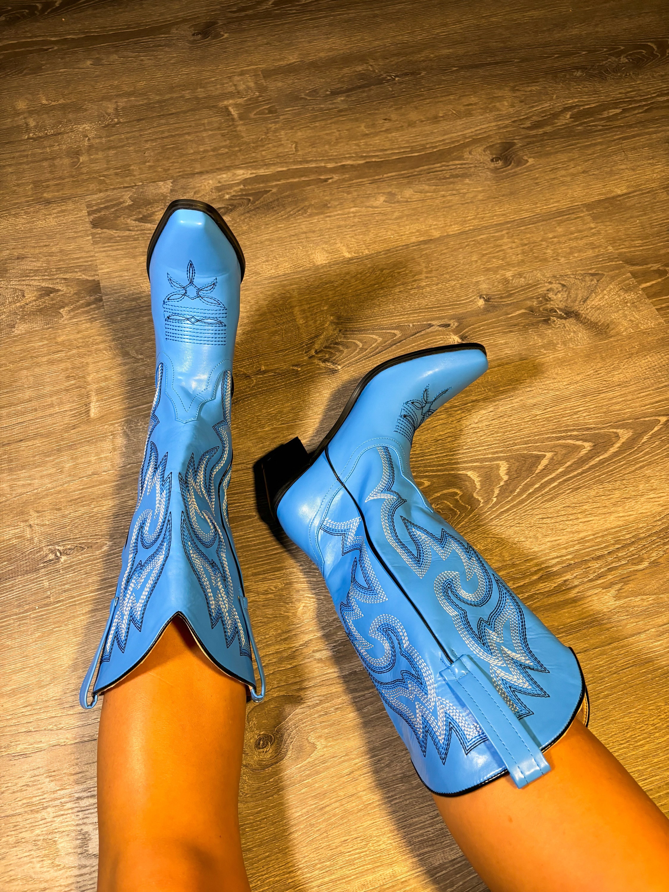 Blue Cowgirl Boots, Cowboy Western Boots - Etsy