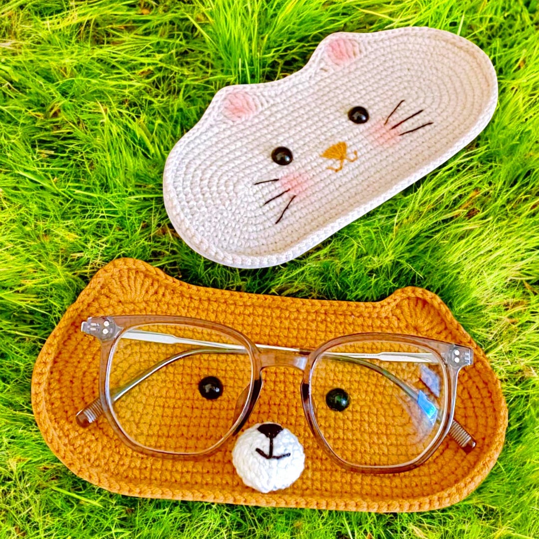 Eyeglasses Holder Crochet Pattern, Crochet Pattern Glasses Holder, Easy ...