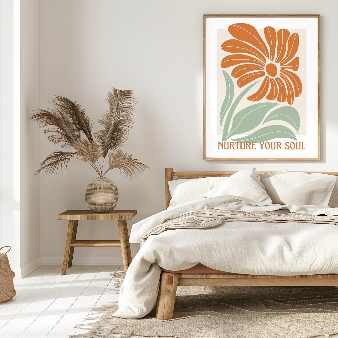 Boho Wellness Printable - "nurture Your Soul" | Positive Affirmation ...