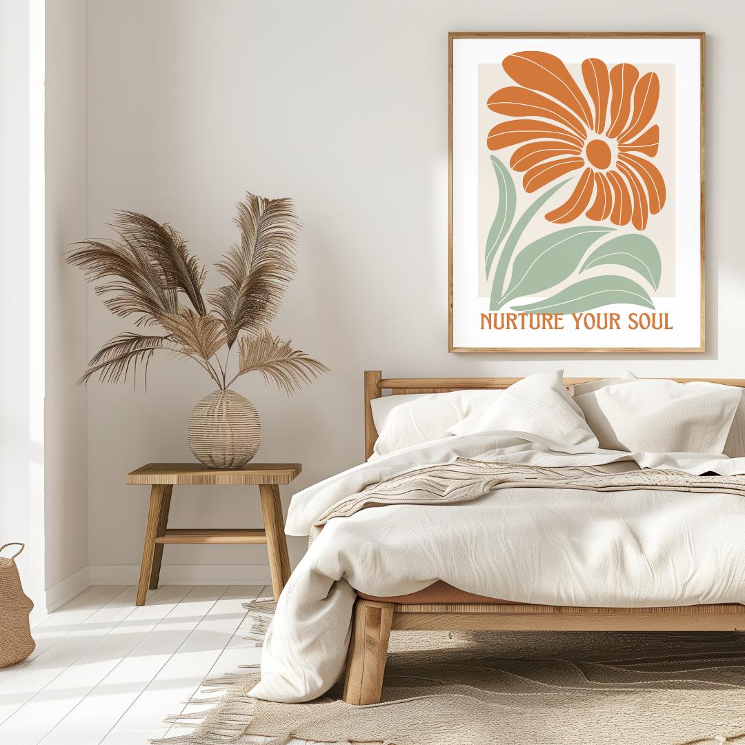 Boho Wellness Printable - "nurture Your Soul" | Positive Affirmation ...