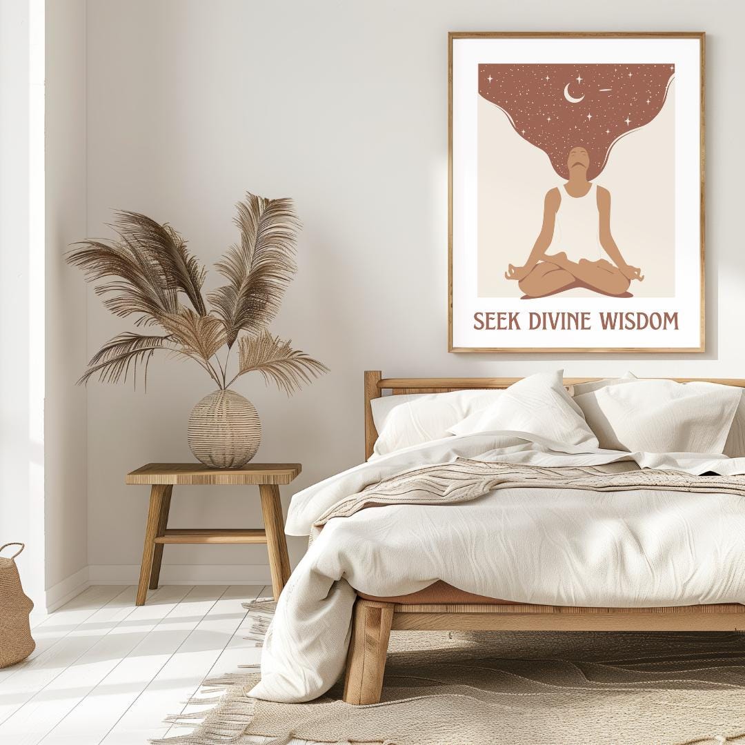 Boho Manifestation Digital Print | Positive Affirmation Art ...