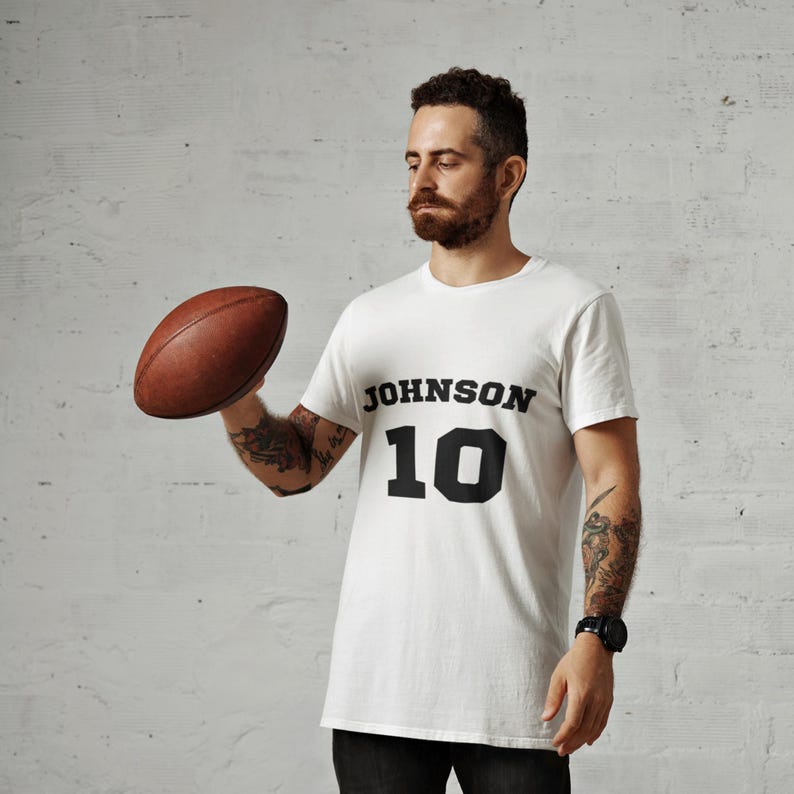 Custom Football Team Player Name Tshirt | Gift for Football Lover ...