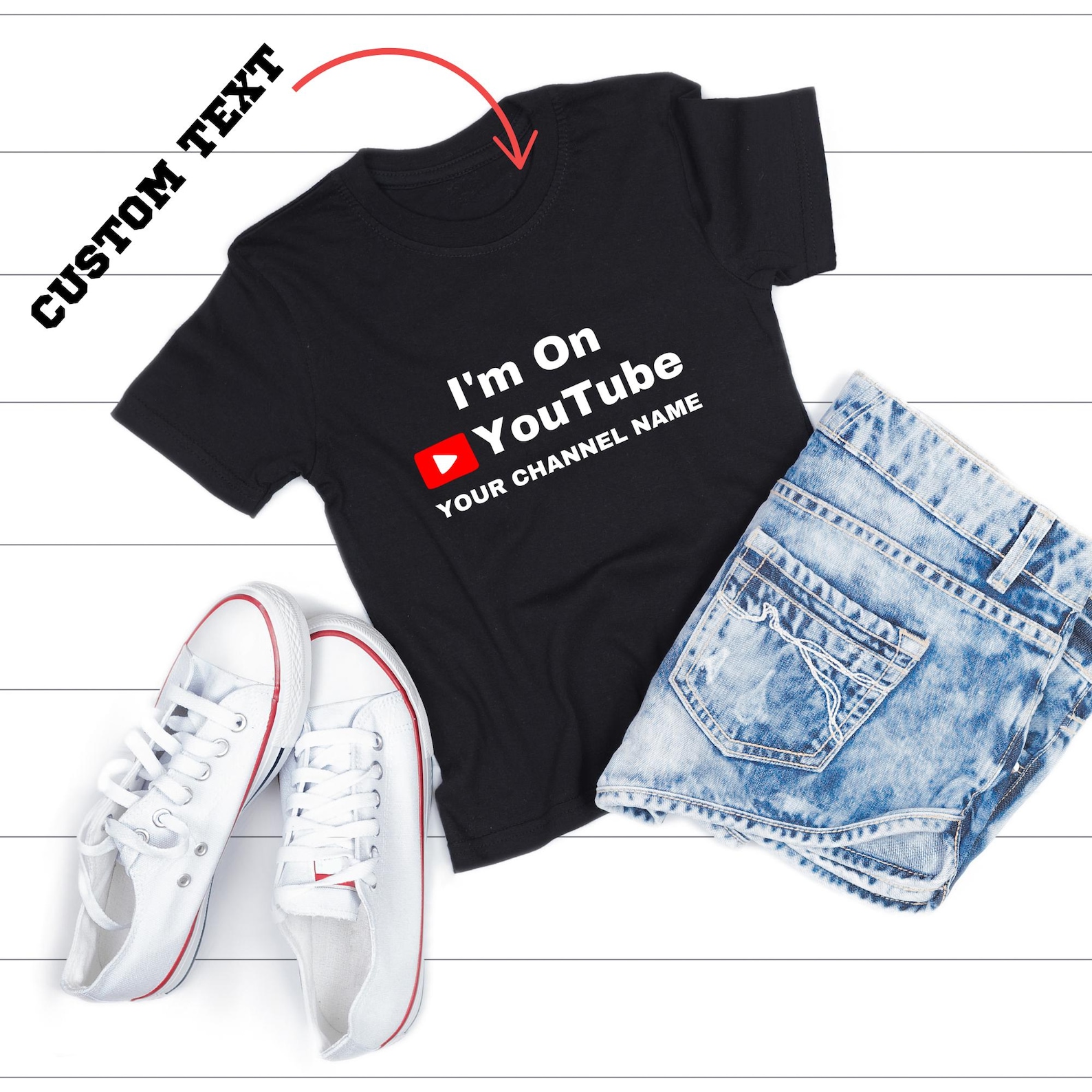 Custom Youtube Channel T-shirt, Personalized Youtuber Tee, I'm on ...